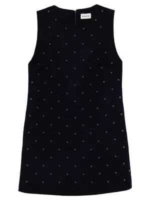 P.a.r.o.s.h Stud-embellished Wool Dress - Blue