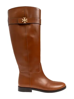 Tory Burch T Lock Knee Boots - Brown