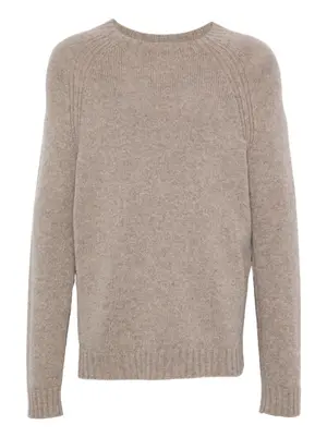 Eric Bompard Round-neck Raglan-sleeve Sweater - Neutrals