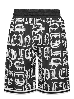 Philipp Plein Logo-print Shorts - Black