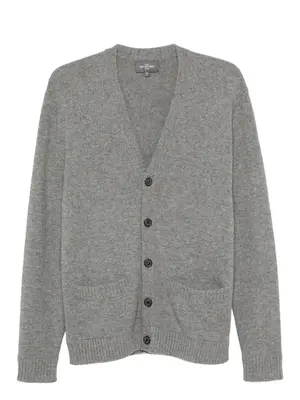 Eric Bompard Front Pocket Cardigan - Grey