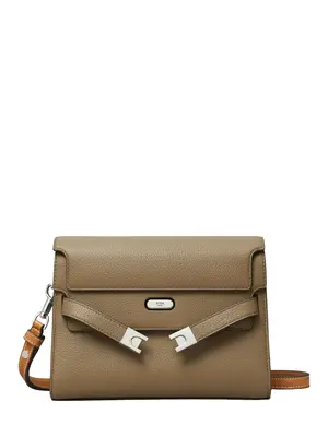 Tory Burch Tory Burch Lee Radziwill Shoulder Bag Brown