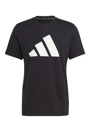Adidas Train Essentials Feelready Logo Training Tee Shirt - Black/white