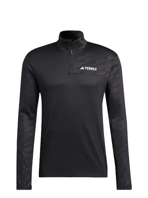 Adidas Terrex Half-zip Long Sleeve Tee - Black