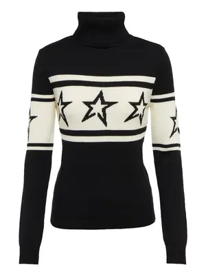 Perfect Moment Chopper Wool Turtleneck Sweater - Black