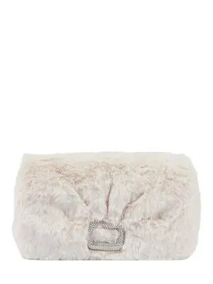 ROGER VIVIER Viv Choc Embellished Wallet - White