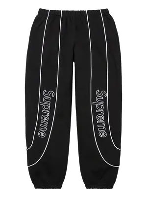 Supreme Track Paneled Sweatpant - Black