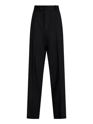PETER DO Peter Do Pleated Wool-Blend Twill Pants Black