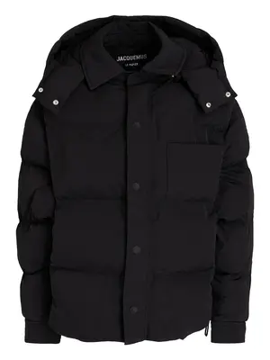 Jacquemus La Doudoune Quilted Hooded Jacket - Black