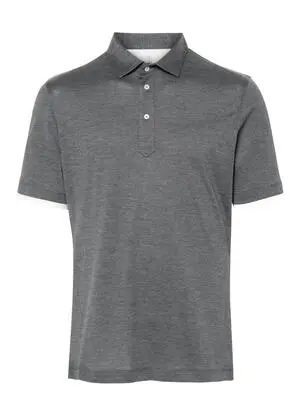 Brunello Cucinelli Layered-effect Polo Shirt - Grey