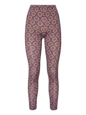 La DoubleJ Geometric-print Leggings - Purple