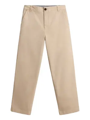 Woolrich Twill Straight-leg Trousers - Neutrals