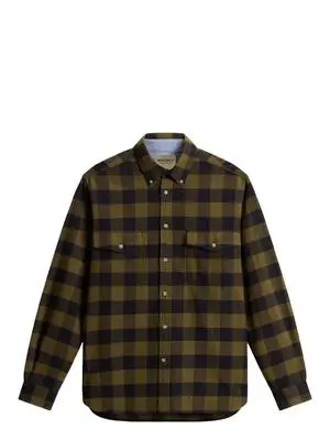 Woolrich Plaid Check Pattern Shirt - Green