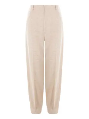 Loro Piana Straight-leg Tweed Trousers - Neutrals