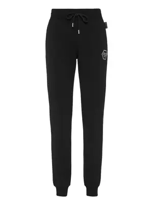 Philipp Plein Crystal-embellished Track Pants - Black