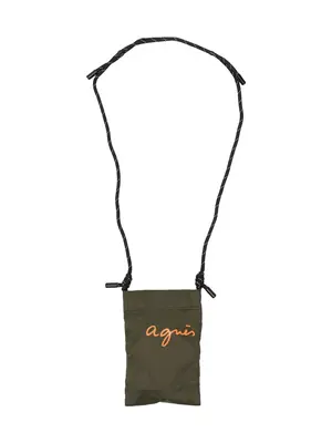 AGNÈS B. Mini Logo Crossbody Bag - Green