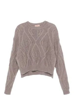 TWINSET Logo-embossed Sweater - Grey