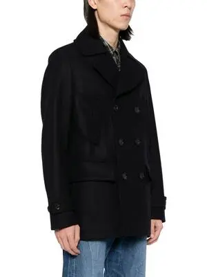 BELSTAFF Double-Breasted Wool-Cashmere Coat