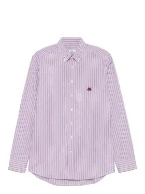 Etro Striped Cotton Shirt - Pink
