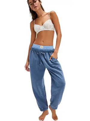 Free People Slow It Down Joggers Siesta Seas