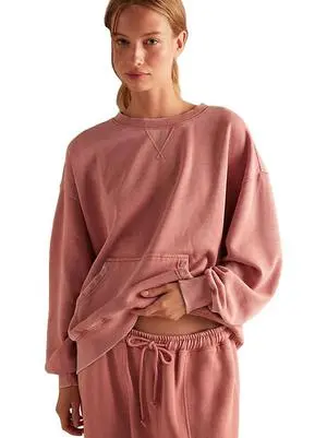 Free People Intimately Slow It Down Pullover Rose Dawn