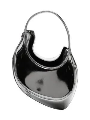 MUGLER Mini Smooth Spiral Curve 02 Bag - Silver