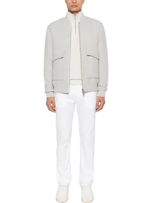 Brioni Zip-up Pullover - Grey