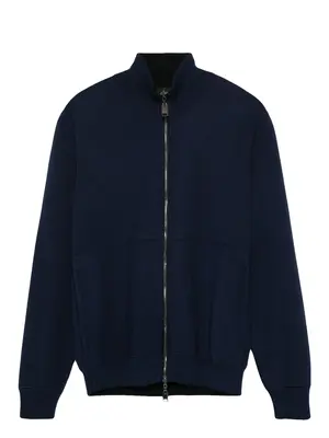 Brioni Zip-up Cardigan - Blue