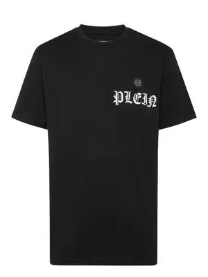 Philipp Plein Printed Cotton T-shirt - Black