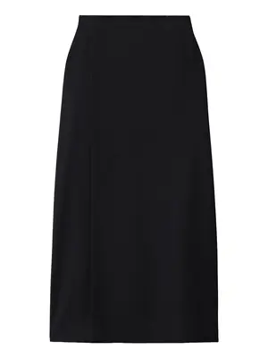 THE ROW Kavi Wool Wrap Midi Skirt - Blue