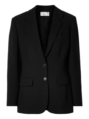 THE ROW Linda Wool-twill Blazer - Black