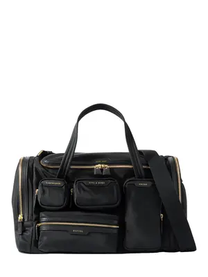 ANYA HINDMARCH Gym Leather-trimmed Econyl Tote - Black