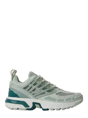 SALOMON Acs Pro Rubber-trimmed Mesh And Faux Leather Sneakers Green
