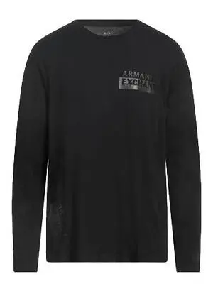 Armani Exchange T-shirt Size Organic Cotton - Black