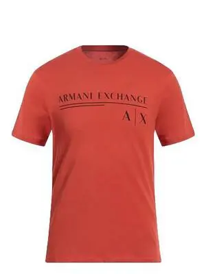 Armani Exchange T-shirt Rust Size Cotton - Red