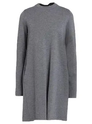 SEMICOUTURE Mini Dress In Virgin Wool Blend - Grey
