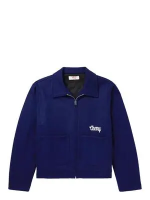 CHERRY LOS ANGELES Jersey Zip-up Jacket - Blue