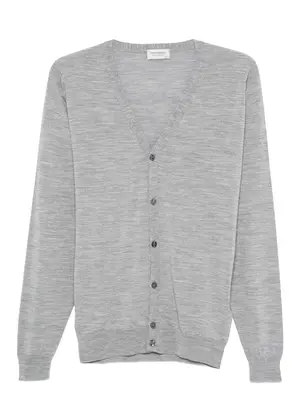 John Smedley V-neck Cardigan - Grey