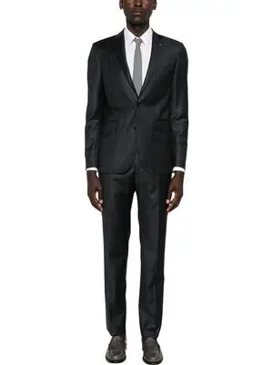 Tagliatore Pinstripe-pattern Suit - Grey