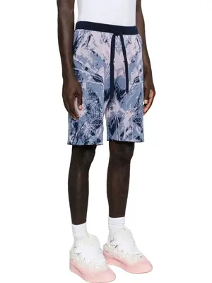 WHITE MOUNTAINEERING Jungle-pattern Shorts - Blue