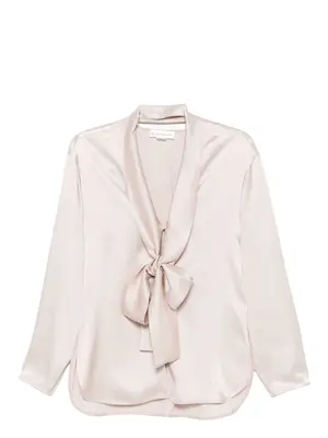 VICTORIA BECKHAM Victoria Beckham V-Neck Scarf Shirt