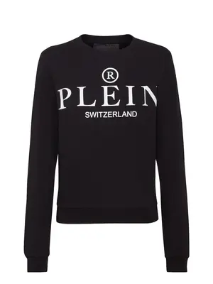 Philipp Plein Iconic Plein Long-sleeve Sweatshirt - Black