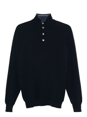 Fedeli Cashmere Pullover - Blue