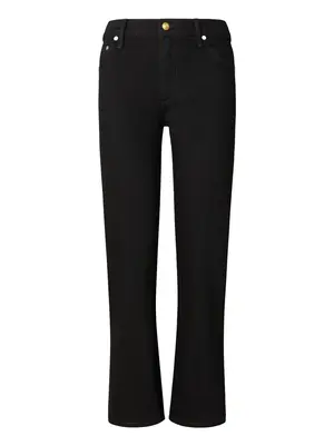 Tory Burch Cropped Flared Jeans - Black