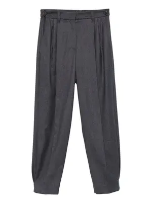Brunello Cucinelli Pleat-detail Tailored Trousers - Grey