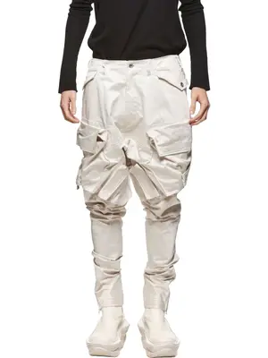 JULIUS Gasmask Cargo Trousers - Neutrals