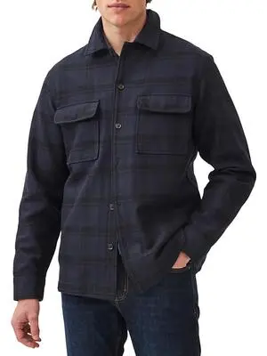 Rodd & Gunn Wadestown Slim Sports Fit Plaid Shirt Jacket - Midnight