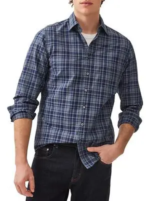 Rodd & Gunn Monavale Slim Sports Fit Plaid Shirt - Midnight