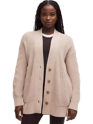 Lululemon Knit Button-front Cardigan - Nutmeg
