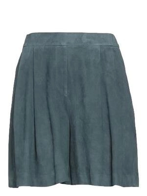 Fabiana Filippi Suede Shorts - Deep Teal